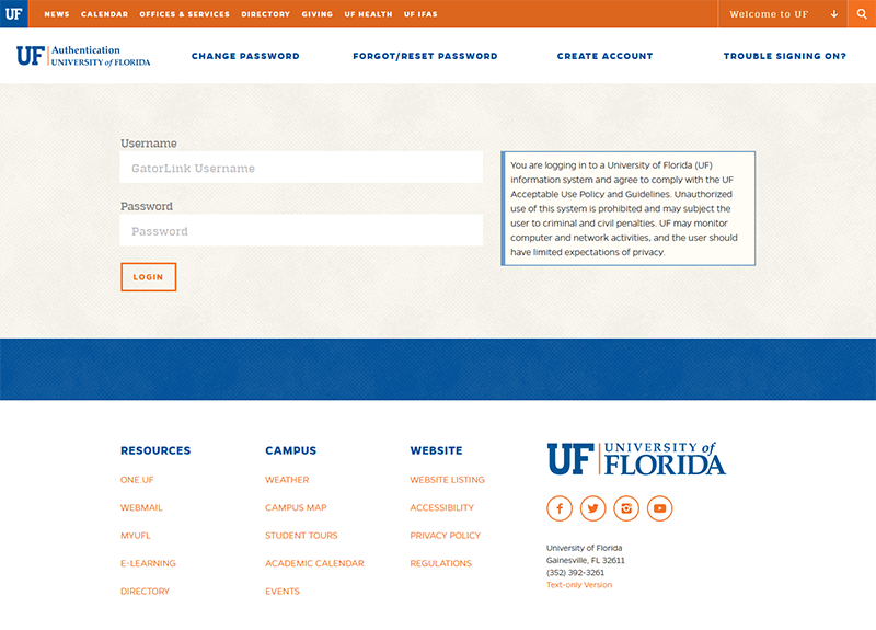 Log in to Your Site - Marketing & Communications