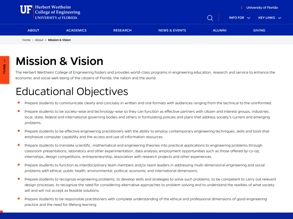 Page & Post Options - Marketing & Communications