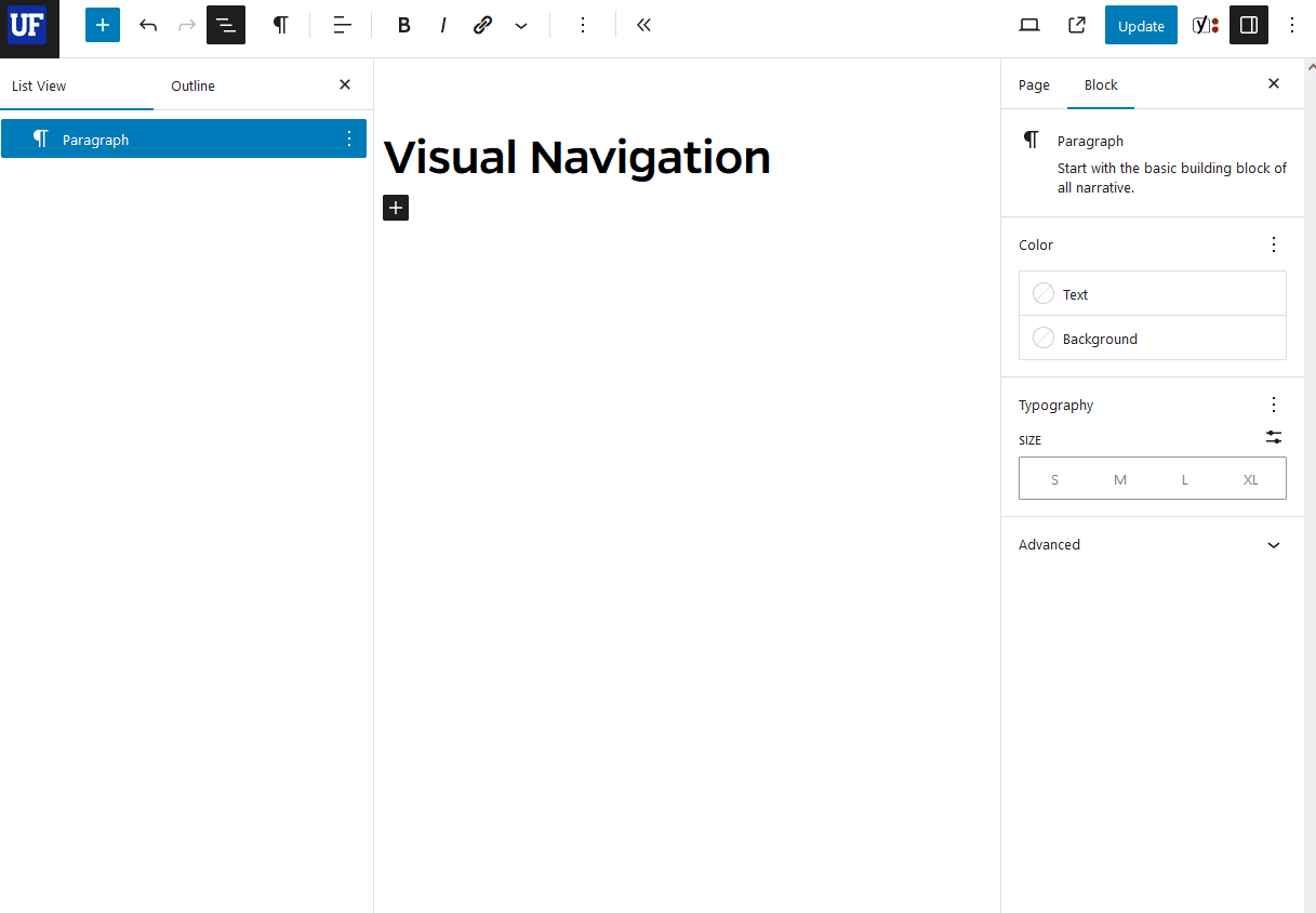 Visual Navigation - Marketing & Communications